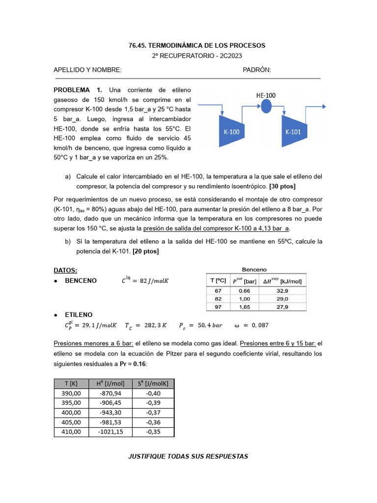 76.45. REC II-Vfinal.docx | PDF | Destilación | Termodinámica