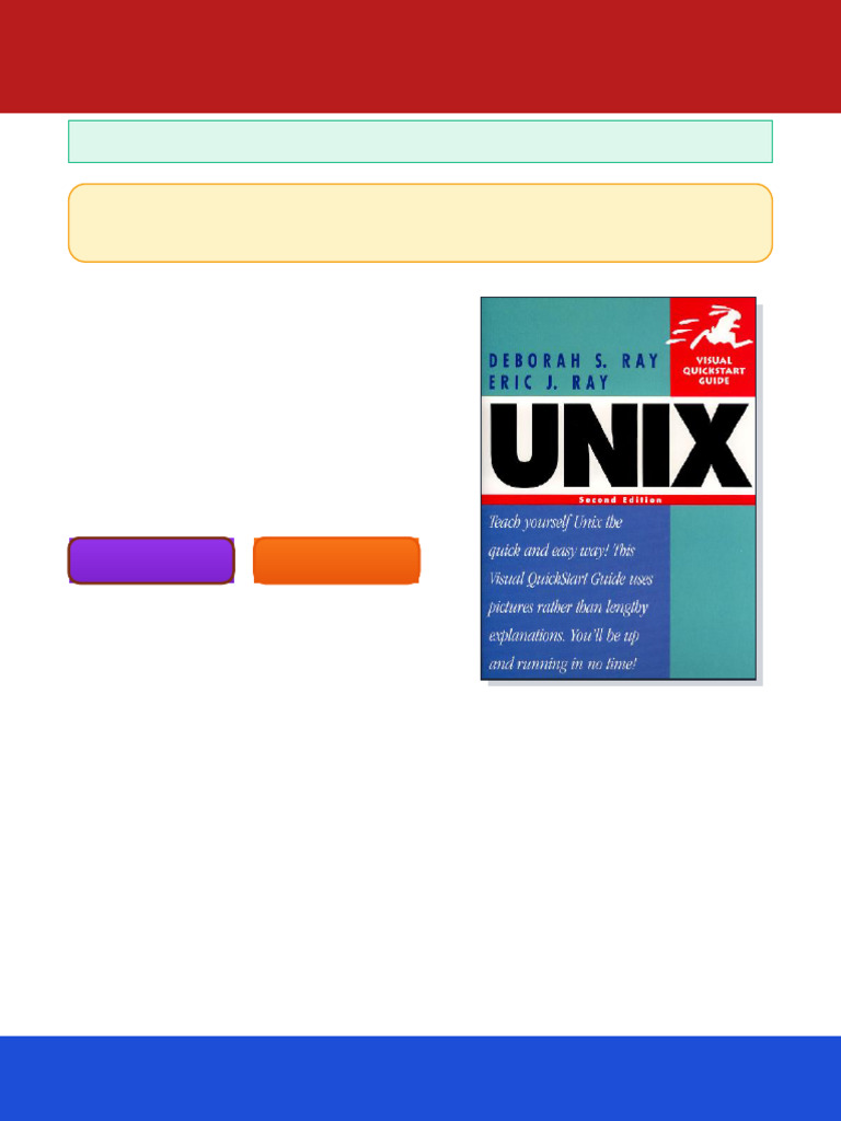 UNIX Second Edition Ray D.S. Ebook Updated Chapters | PDF | Evaluation ...