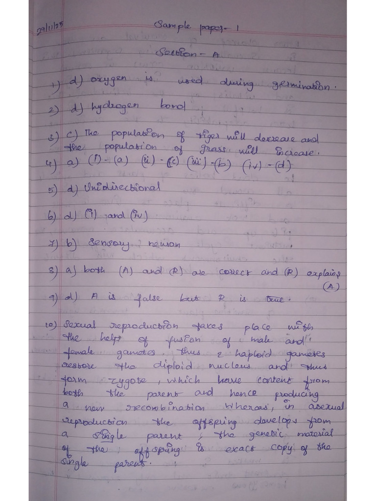 S. Bharath Science Sample Paper Docx | PDF