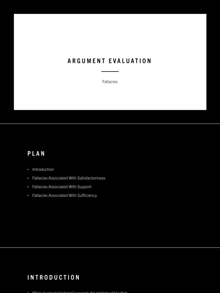 Argument Evaluation - Fallacies | PDF | Fallacy | Argument