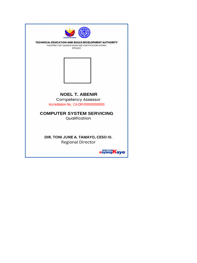Sample Assesor s Id | PDF