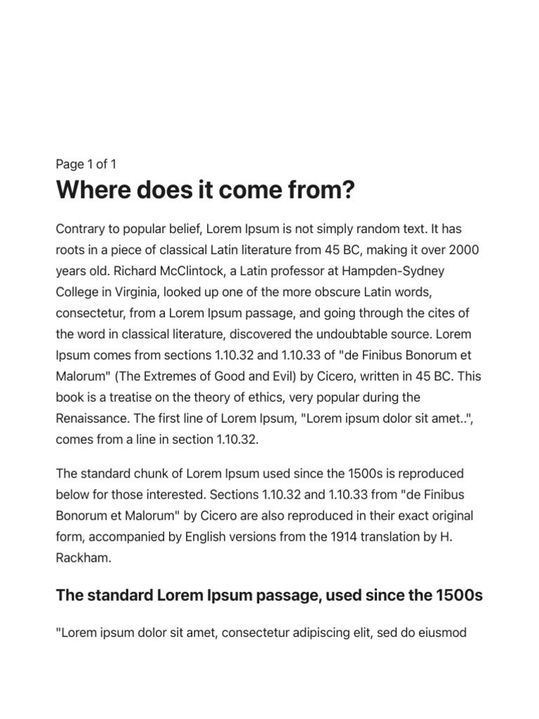 Lorem Ipsum - All The Facts - Lipsum Generator 2 | PDF | Tullii