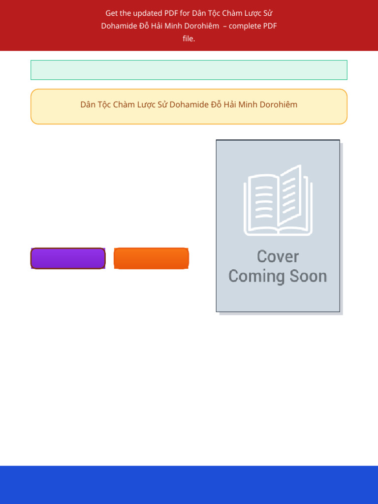 Dân Tộc Chàm Lược Sử Dohamide Đỗ Hải Minh Dorohiêm ebook universal ...