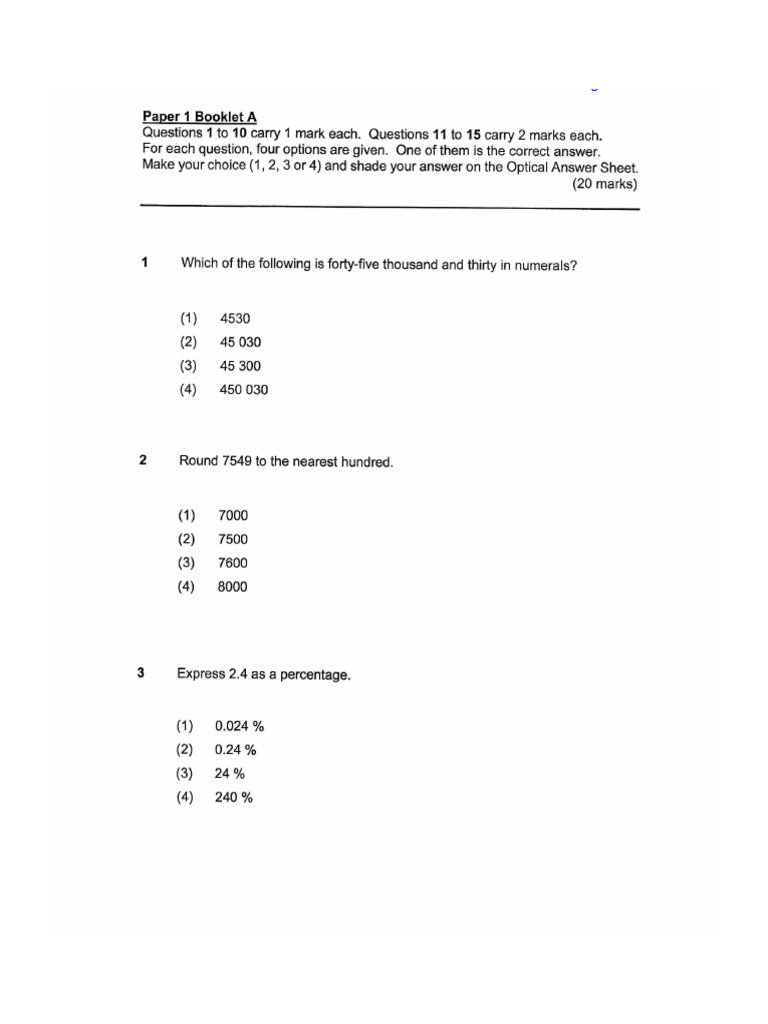 P6 Maths-Exam-AT 25 | PDF