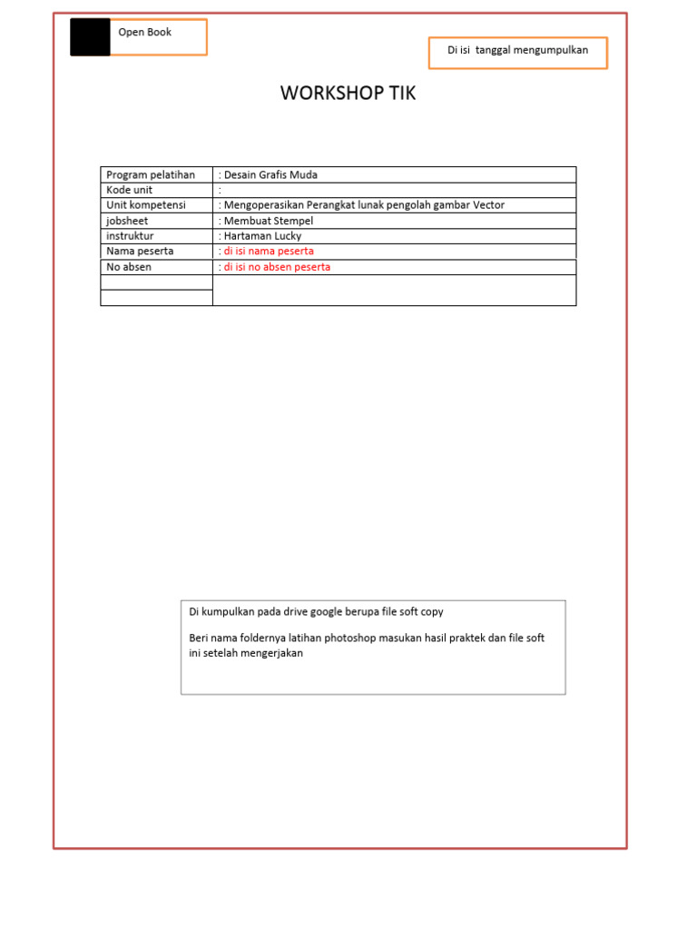 Workshop Desain Grafis: Membuat Stempel | PDF