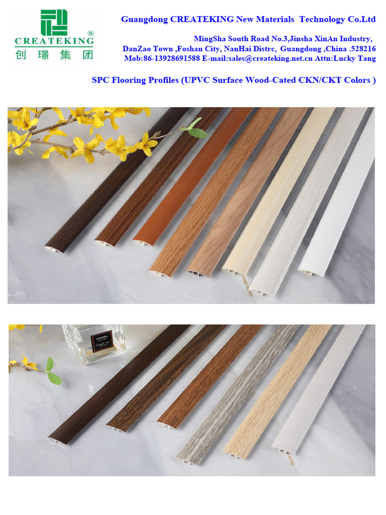 SPC Flooring Profiles and Accessories | PDF | Metals | Materials