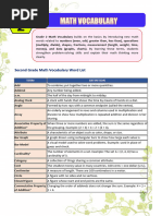 3rd Grade Math Vocabulary Guide | PDF | Numbers | Multiplication