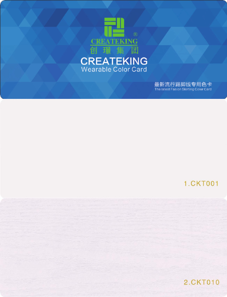 CREATEKING CKT PVC Color For Skirting and Profiles | PDF