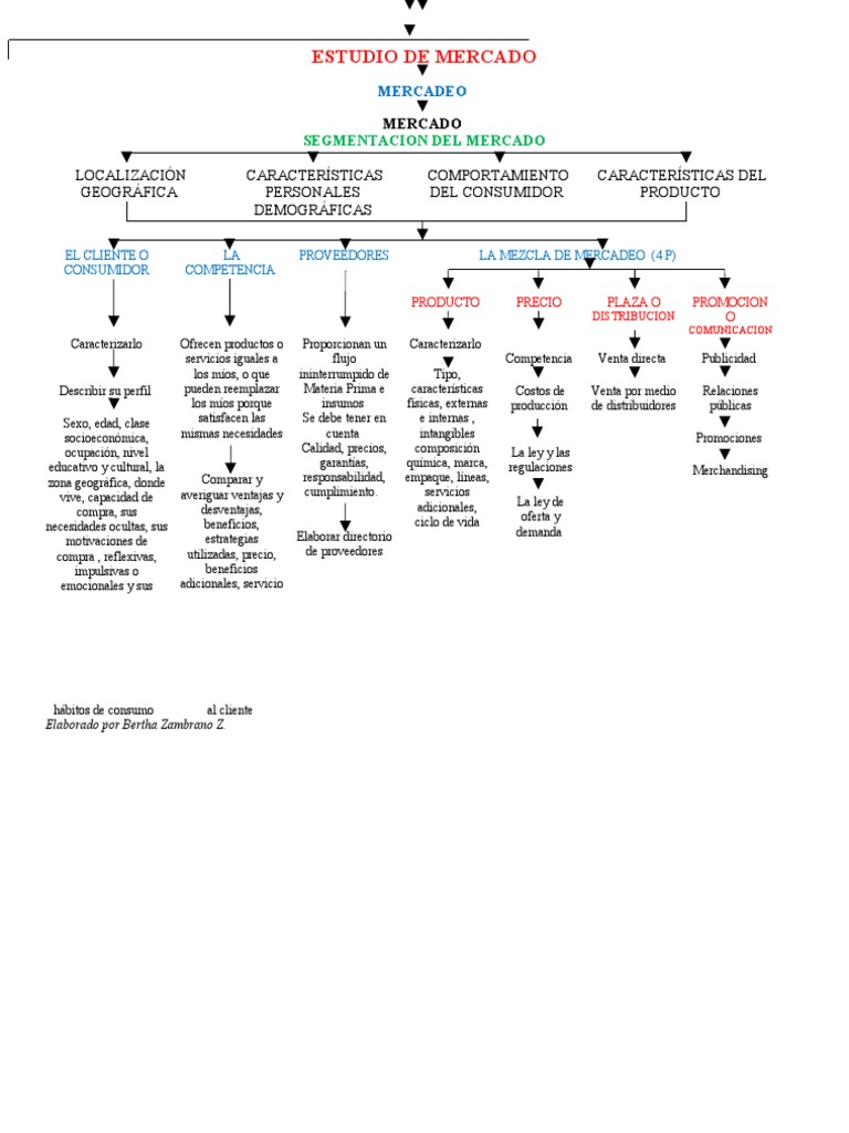 Mapa Estudio de Mercado | PDF | Producto (Negocio) | Marketing