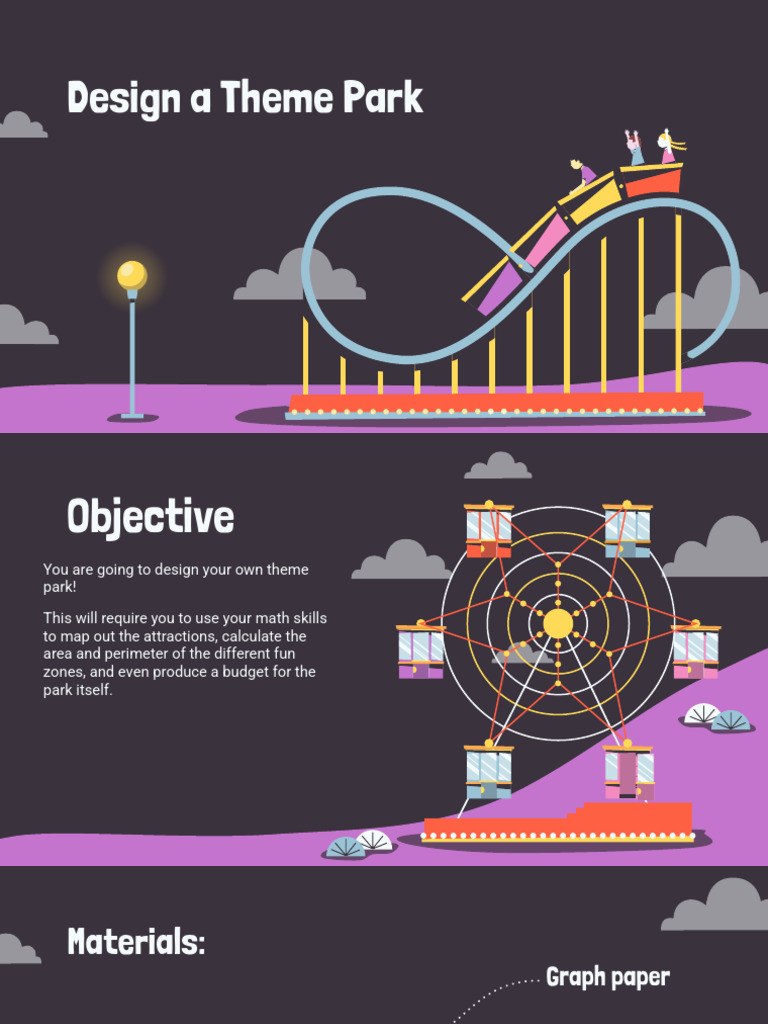 Math Extension Project_ Design a Theme Park | PDF