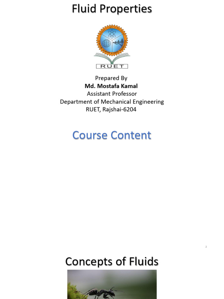 2. Fluid Property | PDF | Viscosity | Liquids