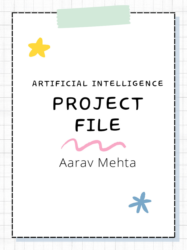 White Creative Project Cover Page | PDF