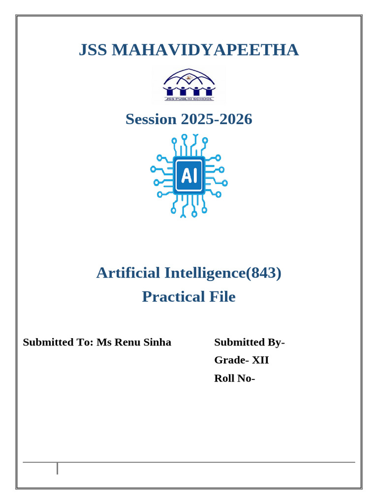 Cover Page - Practical File | PDF
