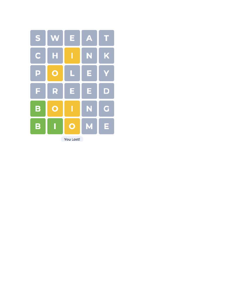 Wordle 3 | PDF
