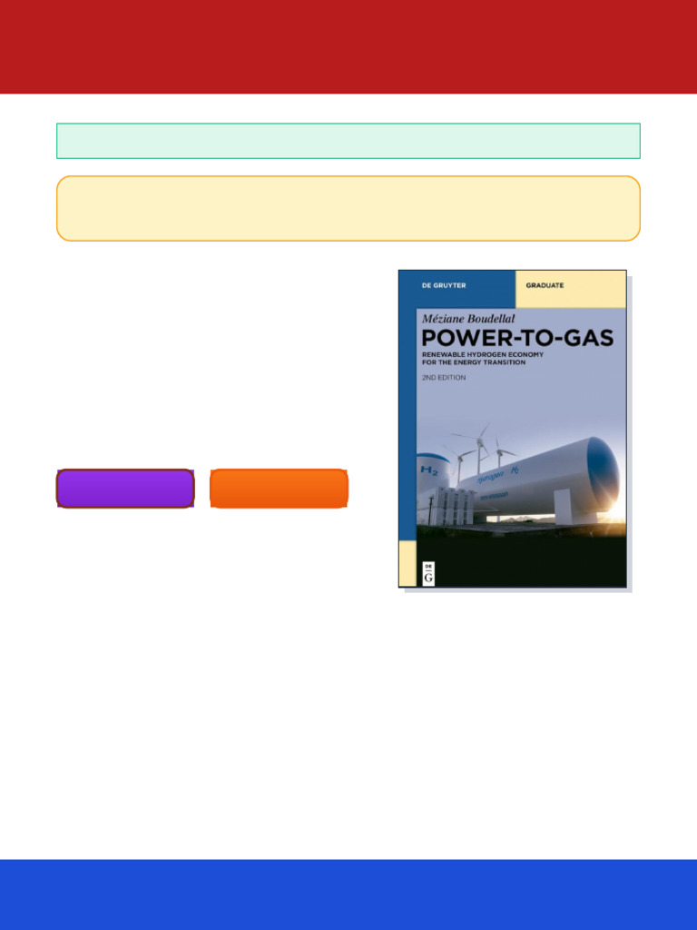 Power To Gas Renewable Hydrogen Economy For The Energy Transition de ...