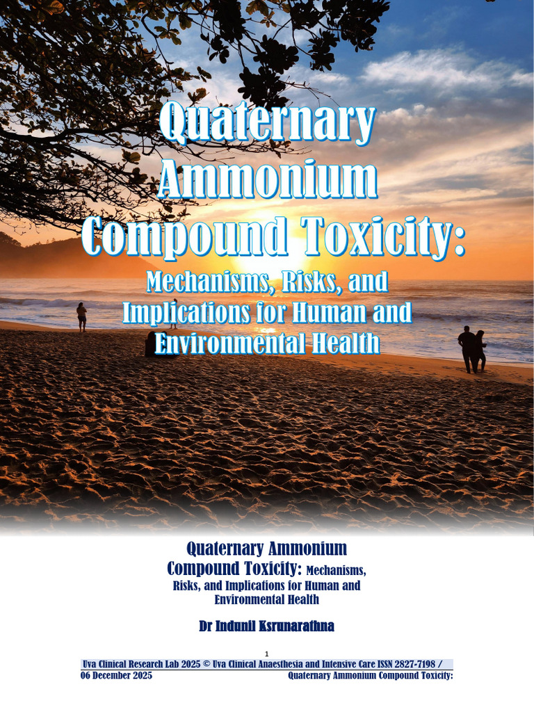 Quaternary Ammonium Compound Toxicity | PDF | Disinfectant | Toxicity