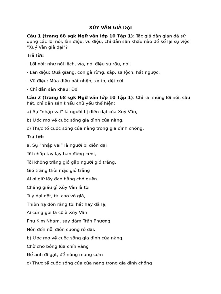 Xúy Vân Gi D I | PDF