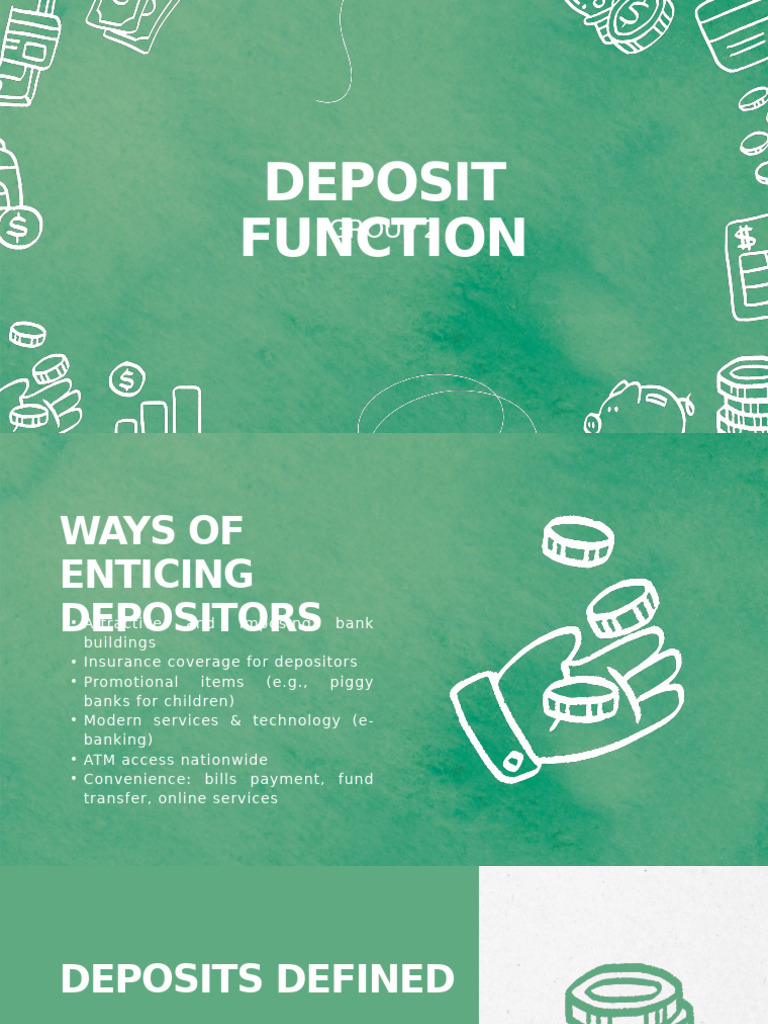 Understanding Bank Deposits and Functions | PDF