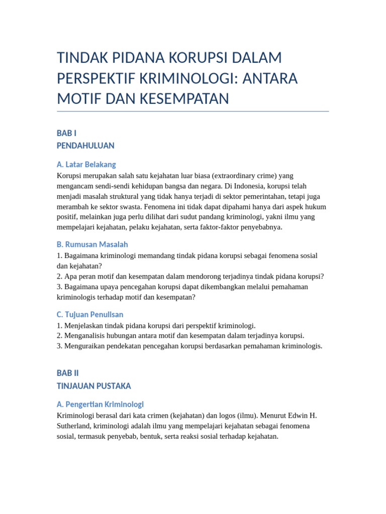 alah_Tindak_Pidana_Korupsi_dalam_Perspektif_Kriminologi | PDF