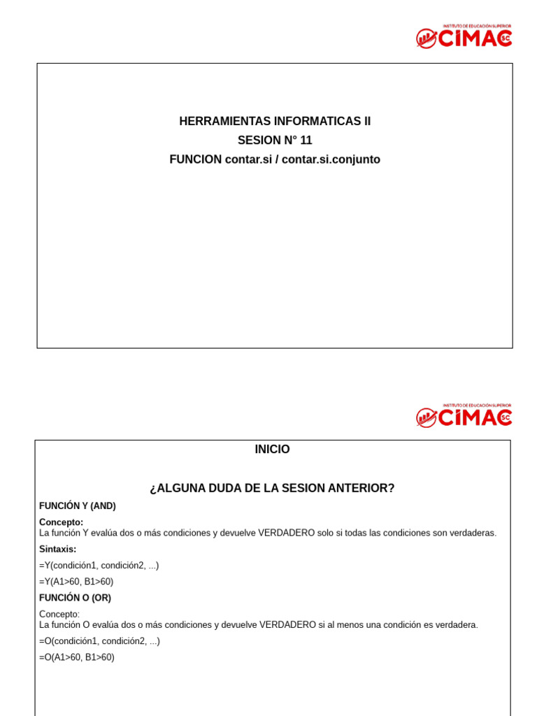 11 Funcion Contar - Si | PDF | Función (Matemáticas) | Matemáticas