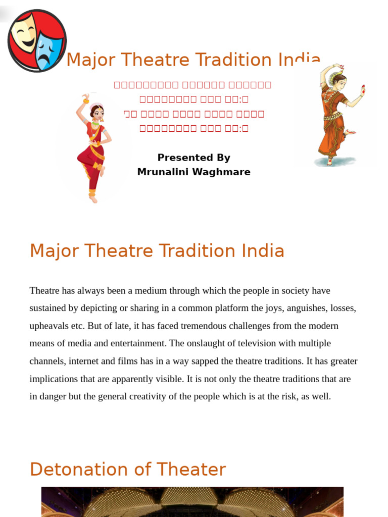 Major Indian Theatre Traditions Explained | PDF | Bhagavata Purana ...