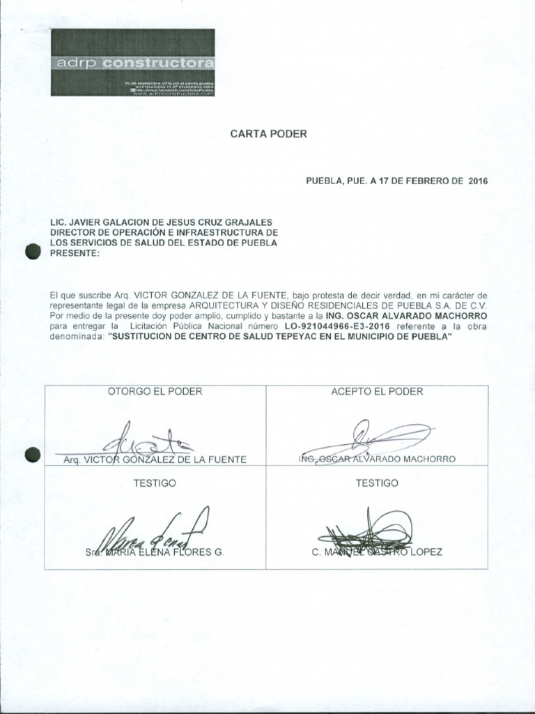 10.-Cartas Poder - E3 | PDF