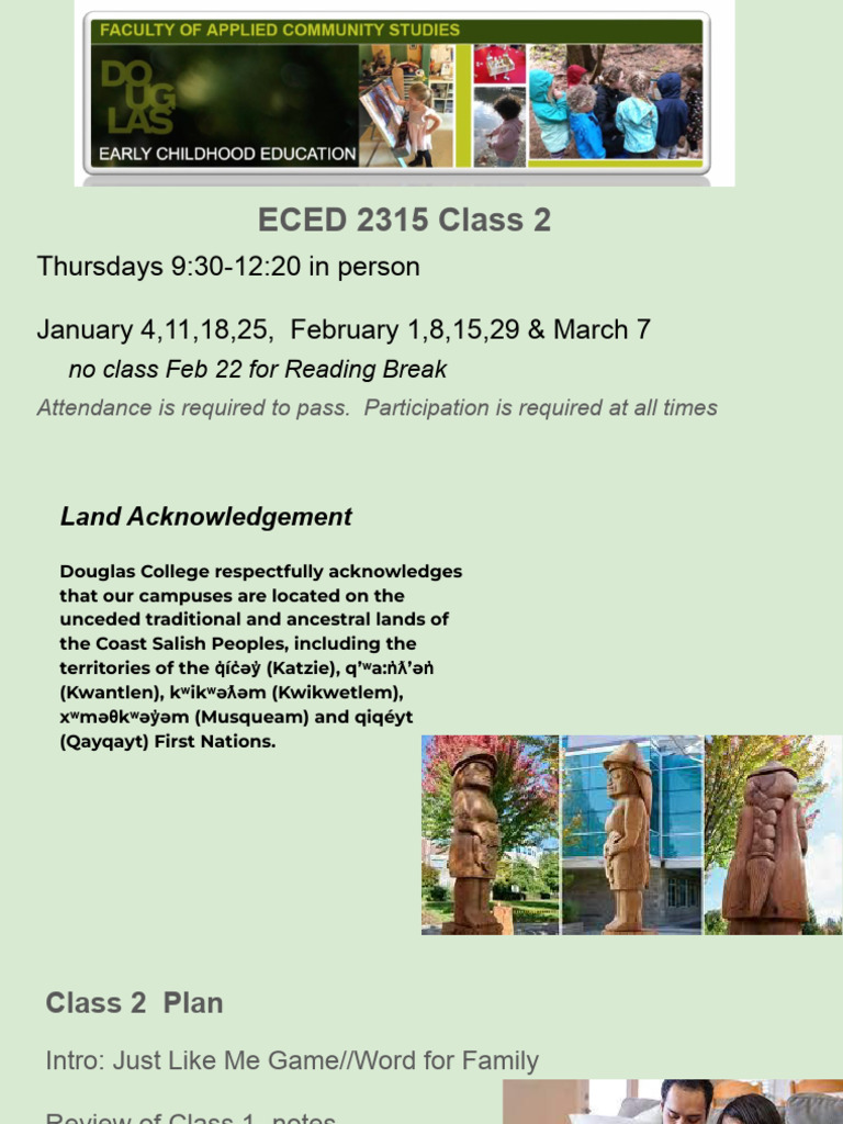 ECED 2315 Module 1 Day 2 (2024W2) | PDF | Child Care | Parenting