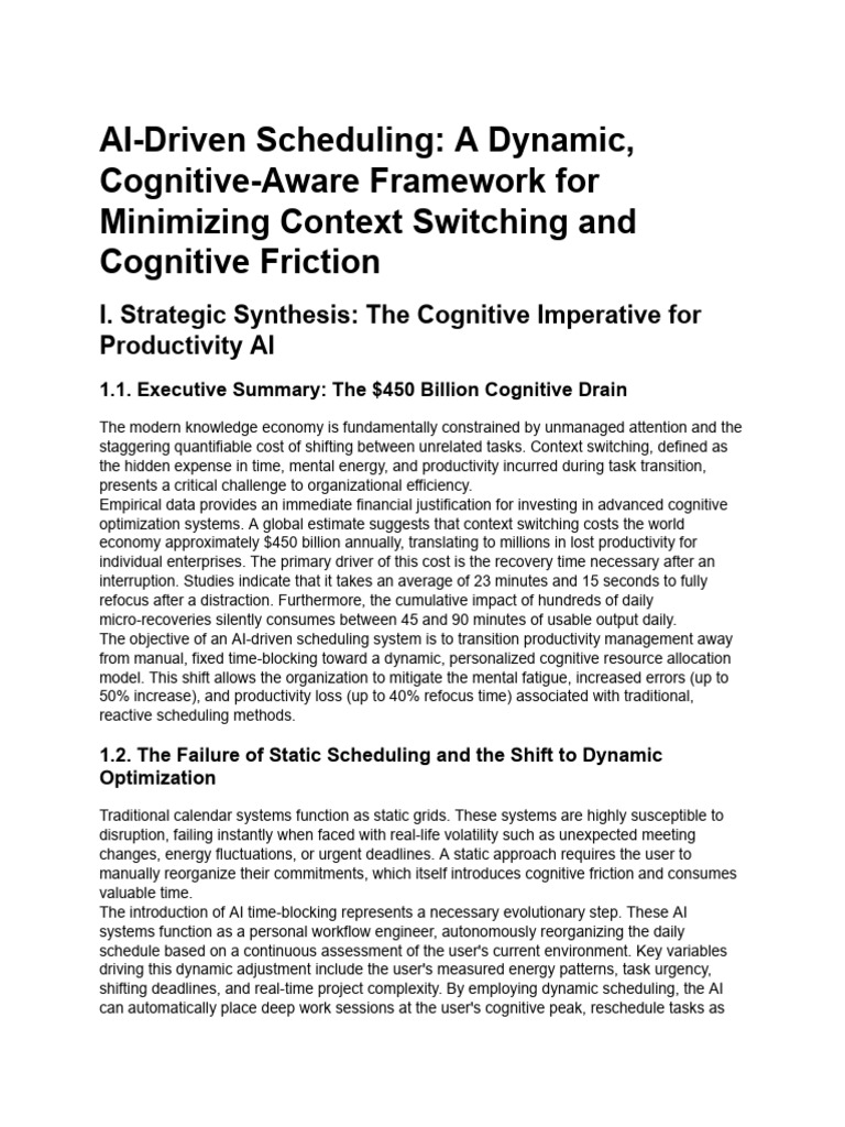 AI Minimizes Work Context Switching | PDF | Artificial Intelligence ...