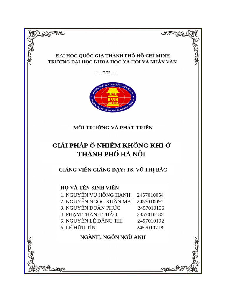 Tiểu Luận MTPT | PDF