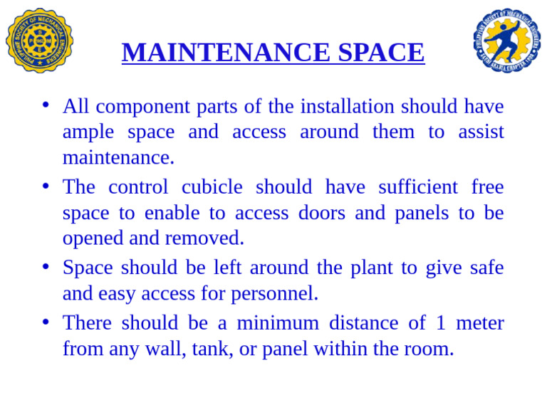 Provisions Maint Space | PDF