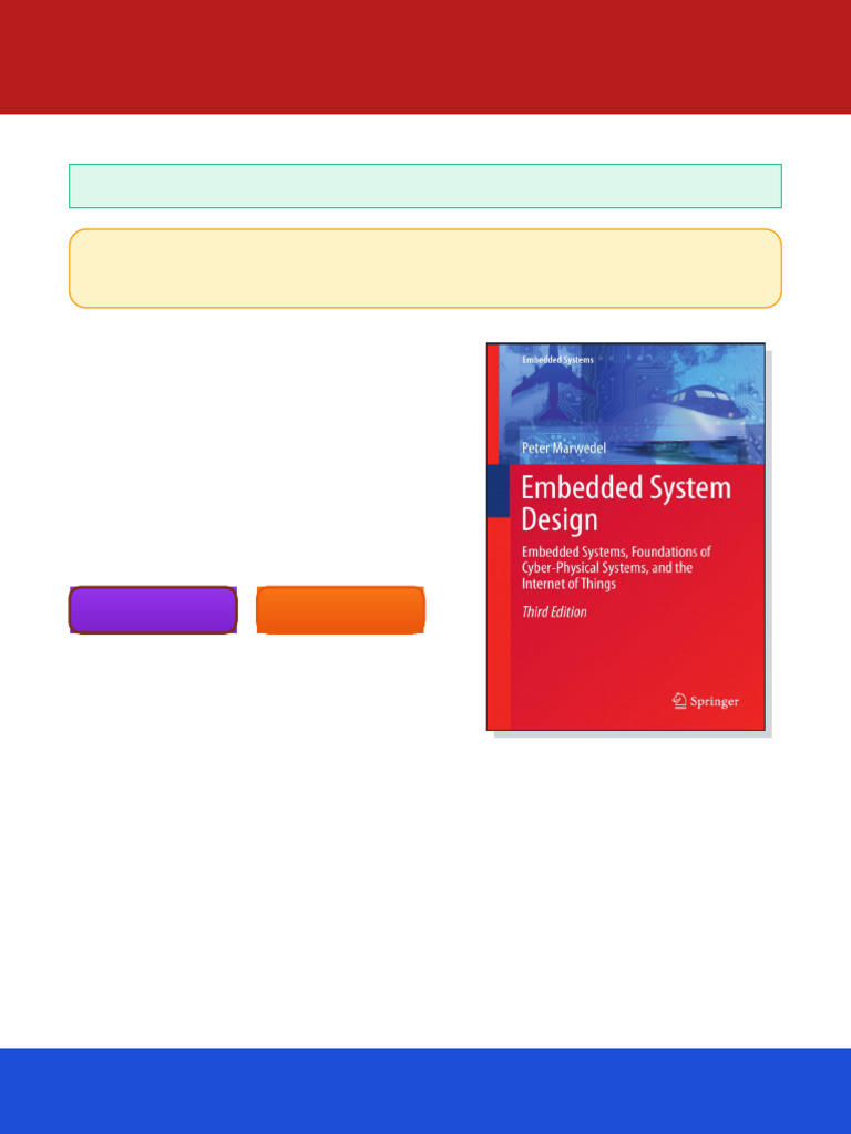 Embedded System Design Embedded Systems Foundations of Cyber Physical Systems and the Internet ...