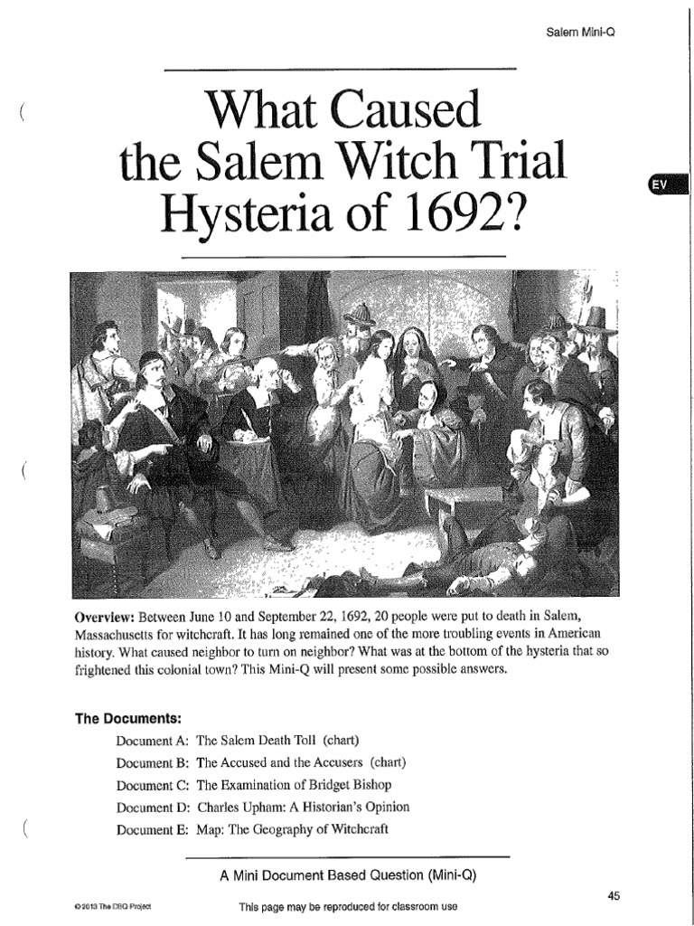 Salem Witch Trials Miniq | PDF