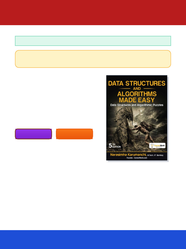 Data Structures and Algorithms Made Easy Data Structure and Algorithmic Puzzles 5th Edition by ...