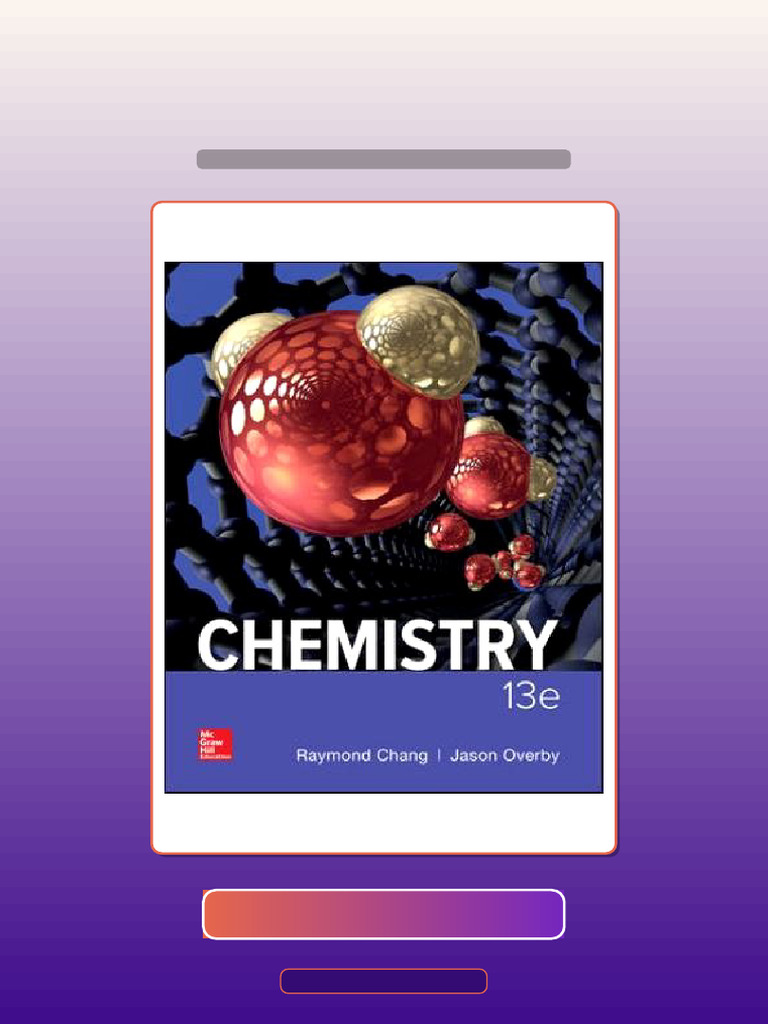 Test Bank for Chemistry 13th Edition Raymond Chang Jason Overby | PDF ...