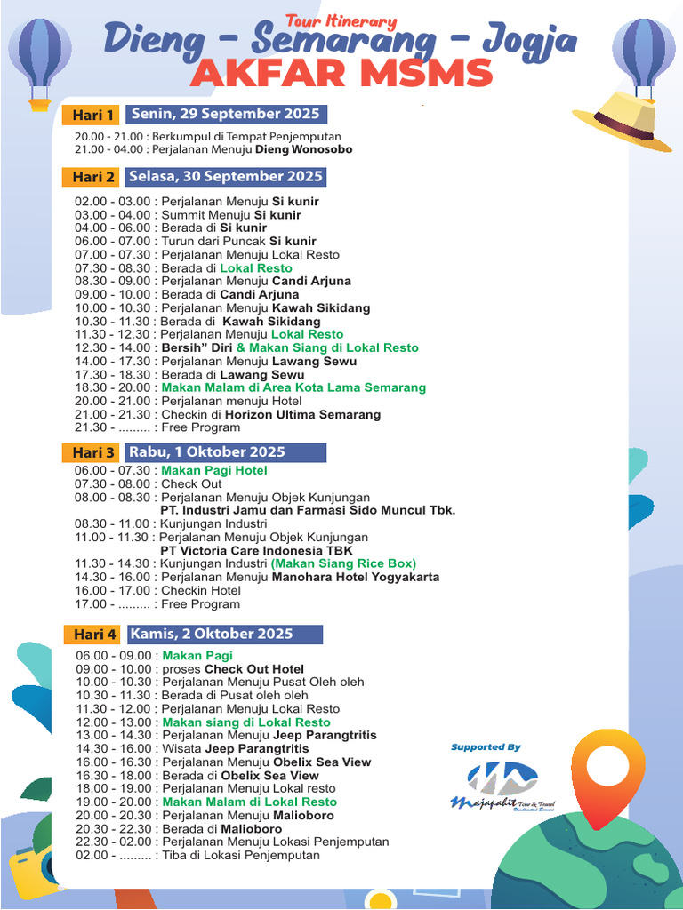 Jadwal Akfar MSMS 2025 2 | PDF