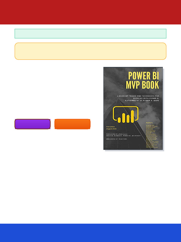 Power BI MVP Book: A book of tricks and techniques for working with ...