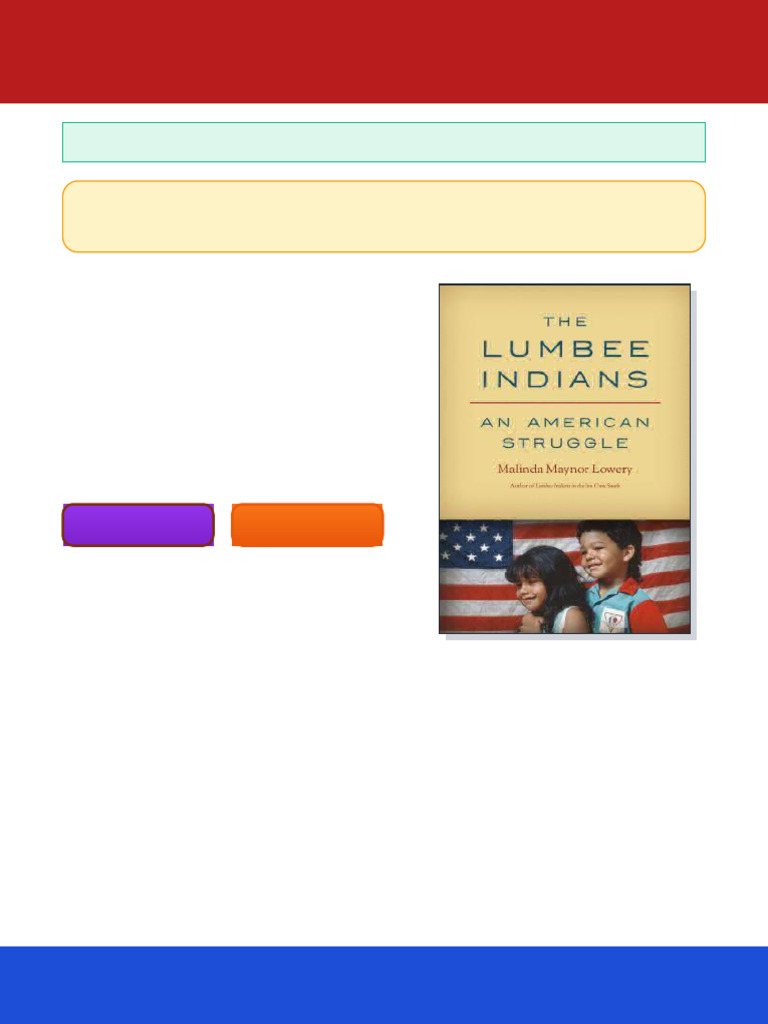 The Lumbee Indians An American Struggle Malinda Maynor Lowery ebook ...
