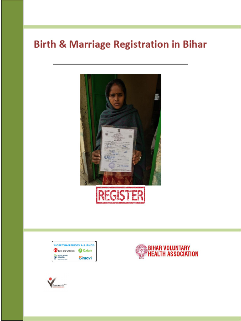 Birth and Marriage Registration in Bihar Copy | PDF | Social Institutions