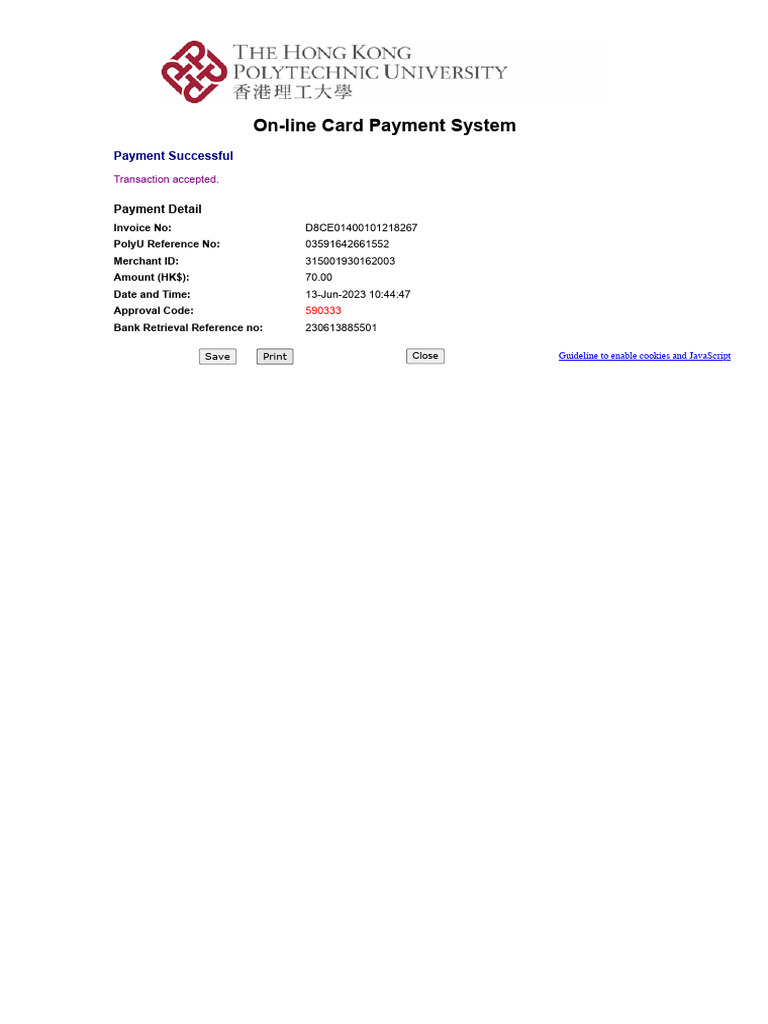 On-Line Card Payment System | PDF
