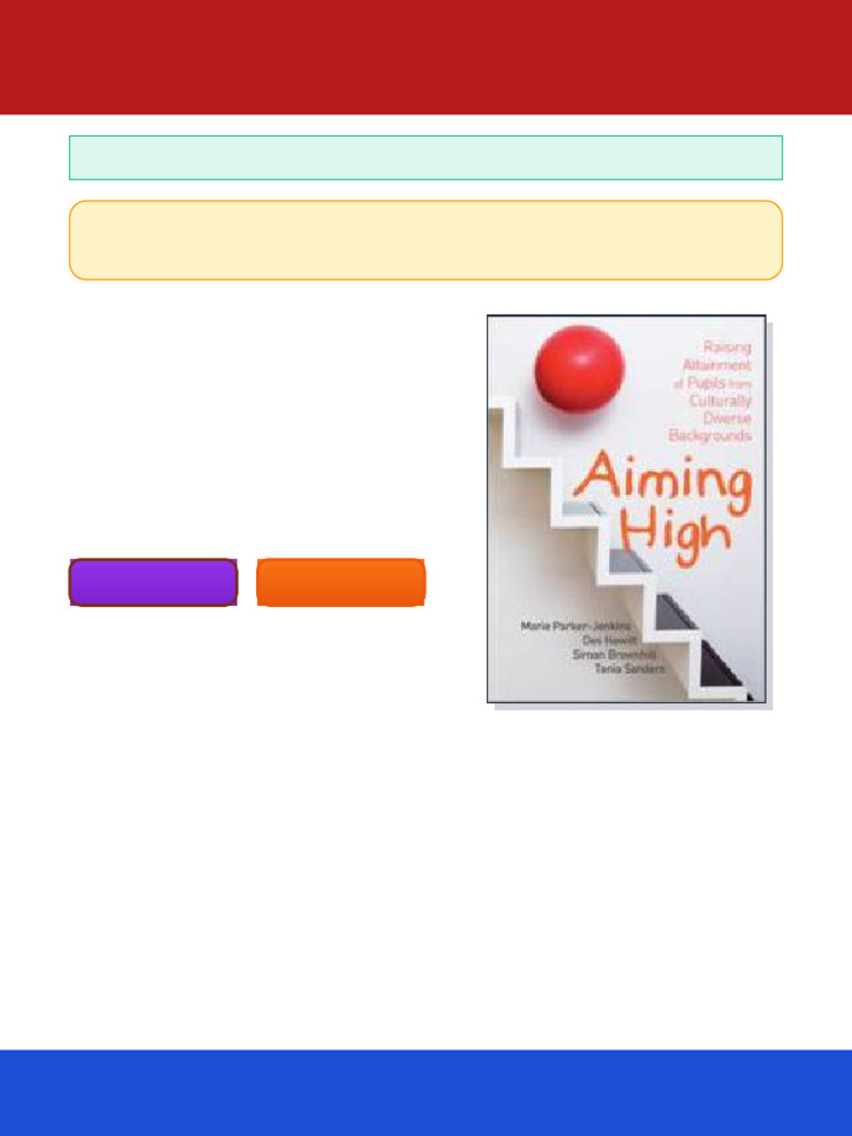 Aiming High Raising Attainment of Pupils from Culturally Diverse ...