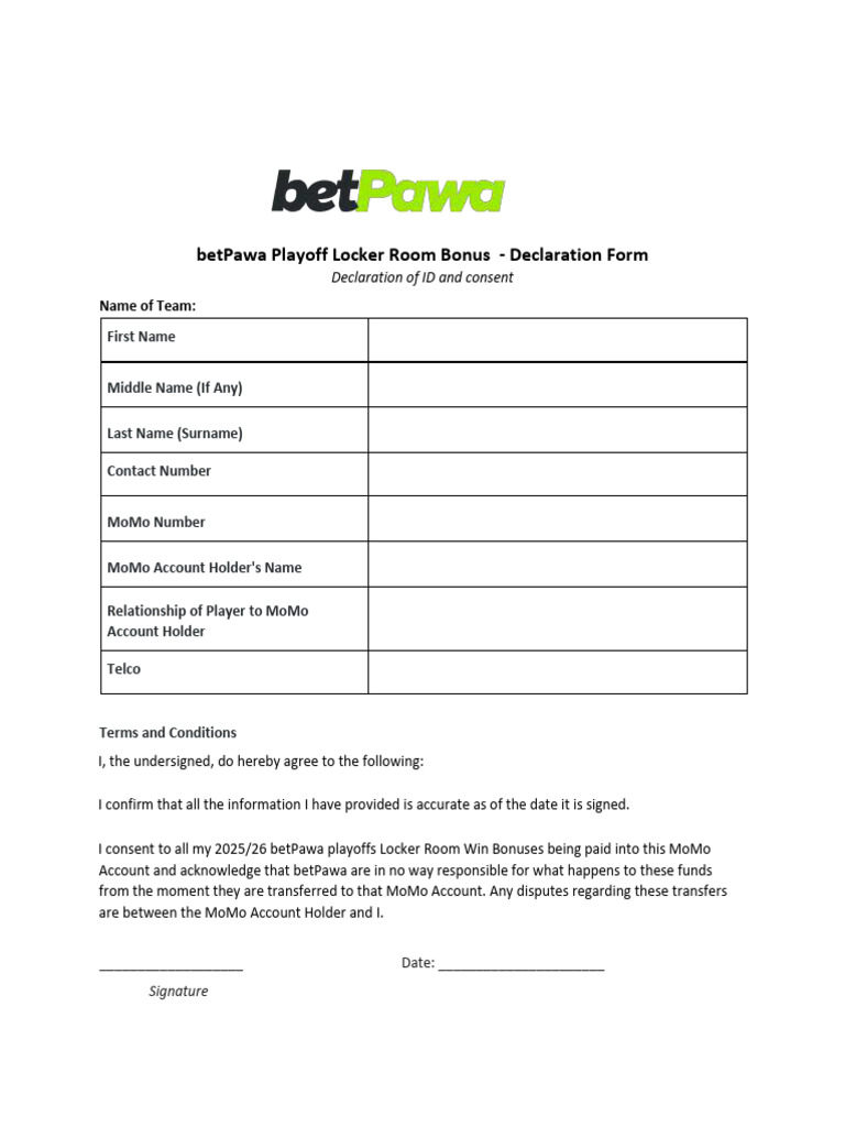 Sample Declaration Form | PDF
