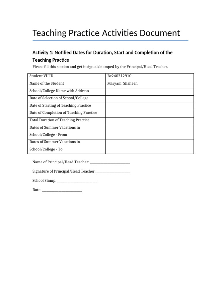 Teaching Practice Solutin | PDF
