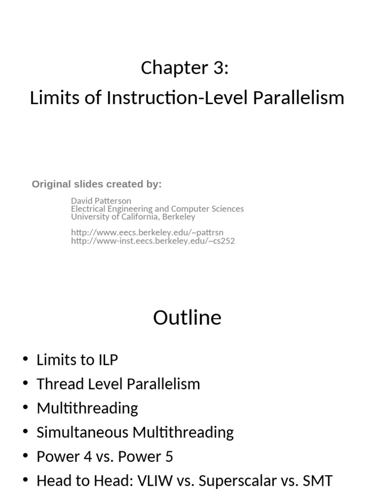 Instruction-Level Parallelism | PDF | Thread (Computing) | Parallel ...