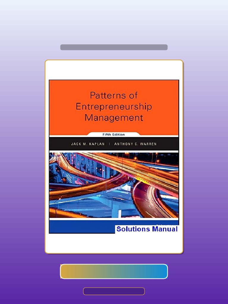Patterns of Entrepreneurship Management 5th Edition Kaplan Exam Prep ...