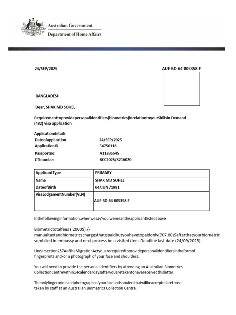 Shak Md Sohel Biometric Paper | PDF | National Security | Privacy