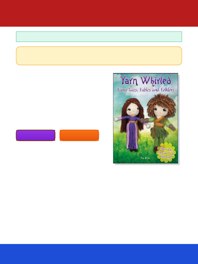 Yarn Whirled Fairy Tales Fables and Folklore Characters You Can Craft ...
