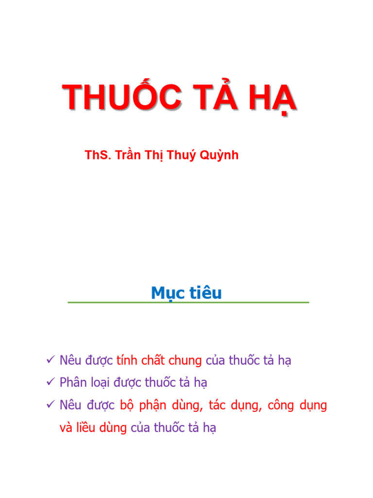Thuoc Ta Ha 2021 | PDF