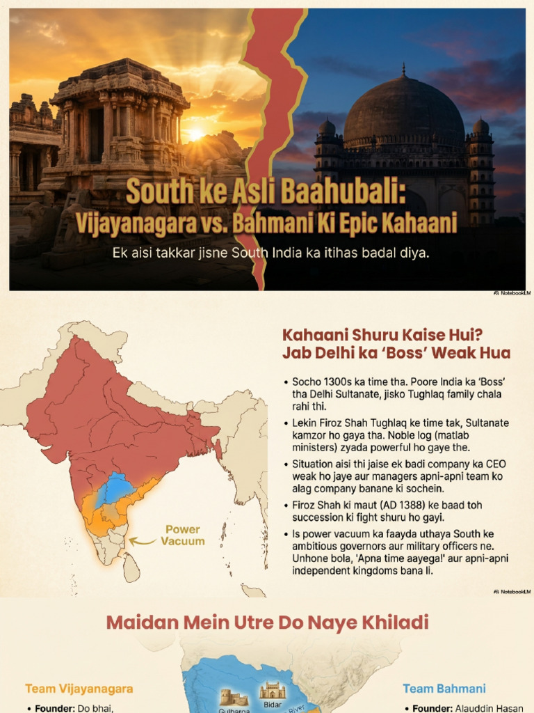 Vijayanagara Vs Bahmani The Epic Showdown | PDF