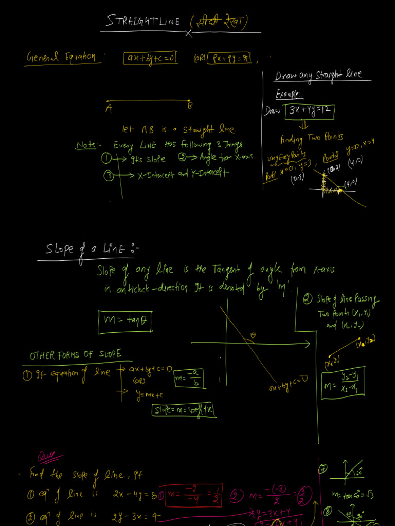 Straight Line 01 | PDF