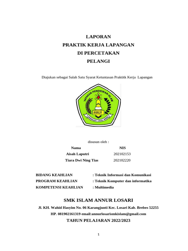 LAPORAN 44pa hBIB | PDF